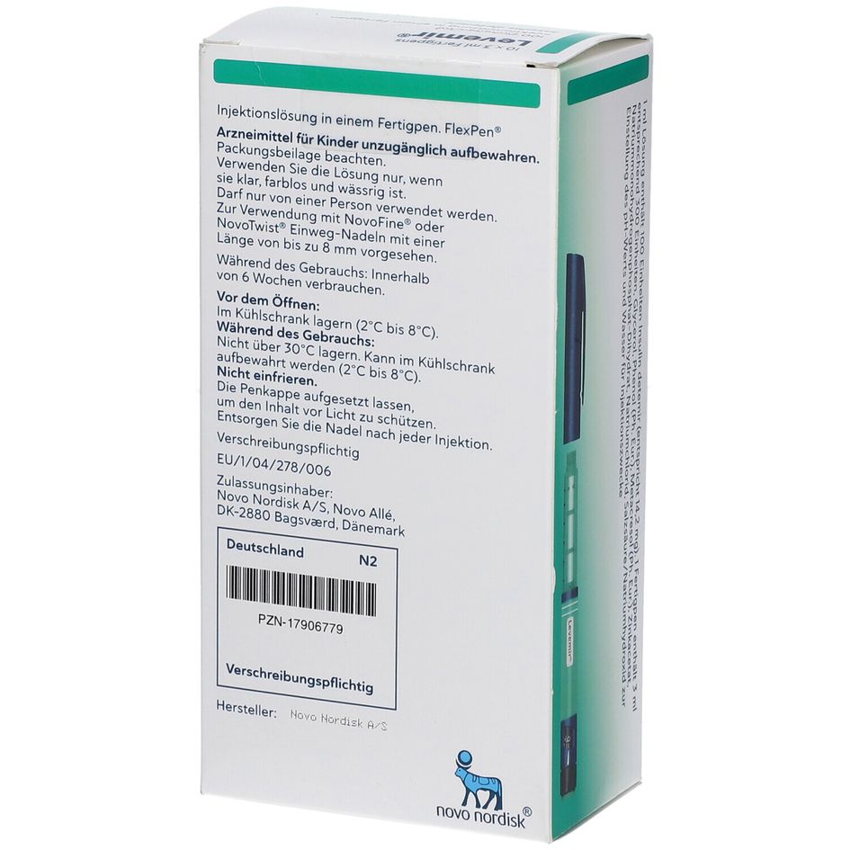 LEVEMIR FlexPen 100 Einheiten/ml Inj.-L.Fertigpen 10x3 ml - shop ...
