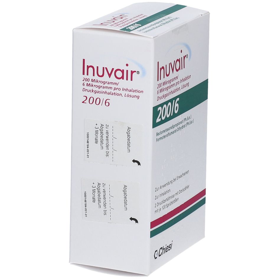 INUVAIR 200/6 µg 120 Hub Druckgasinhalat 2 St - shop-apotheke.com