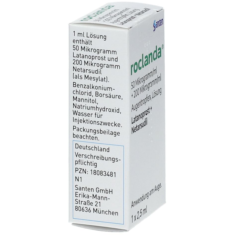 ROCLANDA 50 µg/ml + 200 µg/ml Augentropfen Lösung 1x2,5 ml - shop ...
