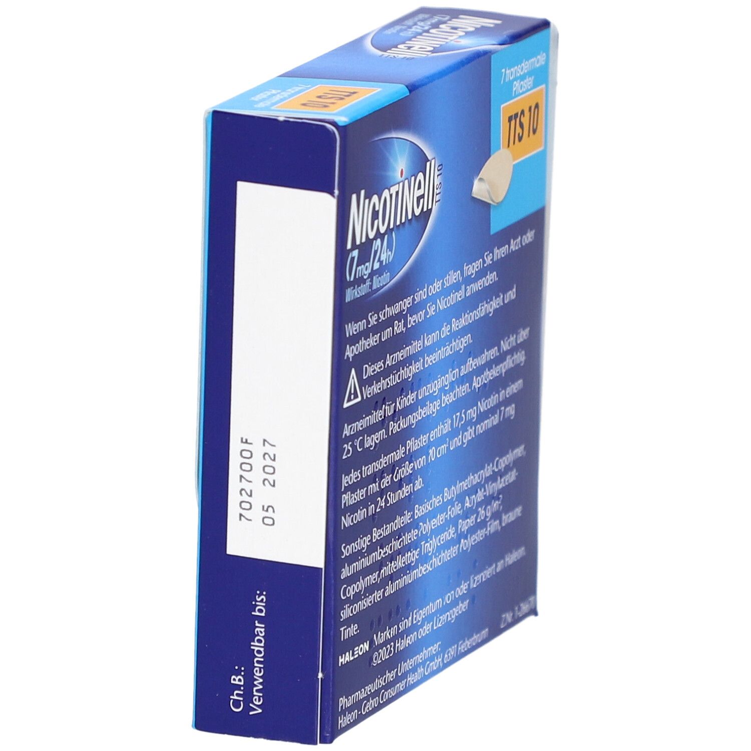 NICOTINELL® Transdermales Pflaster TTS 10 7 St - shop-apotheke.at
