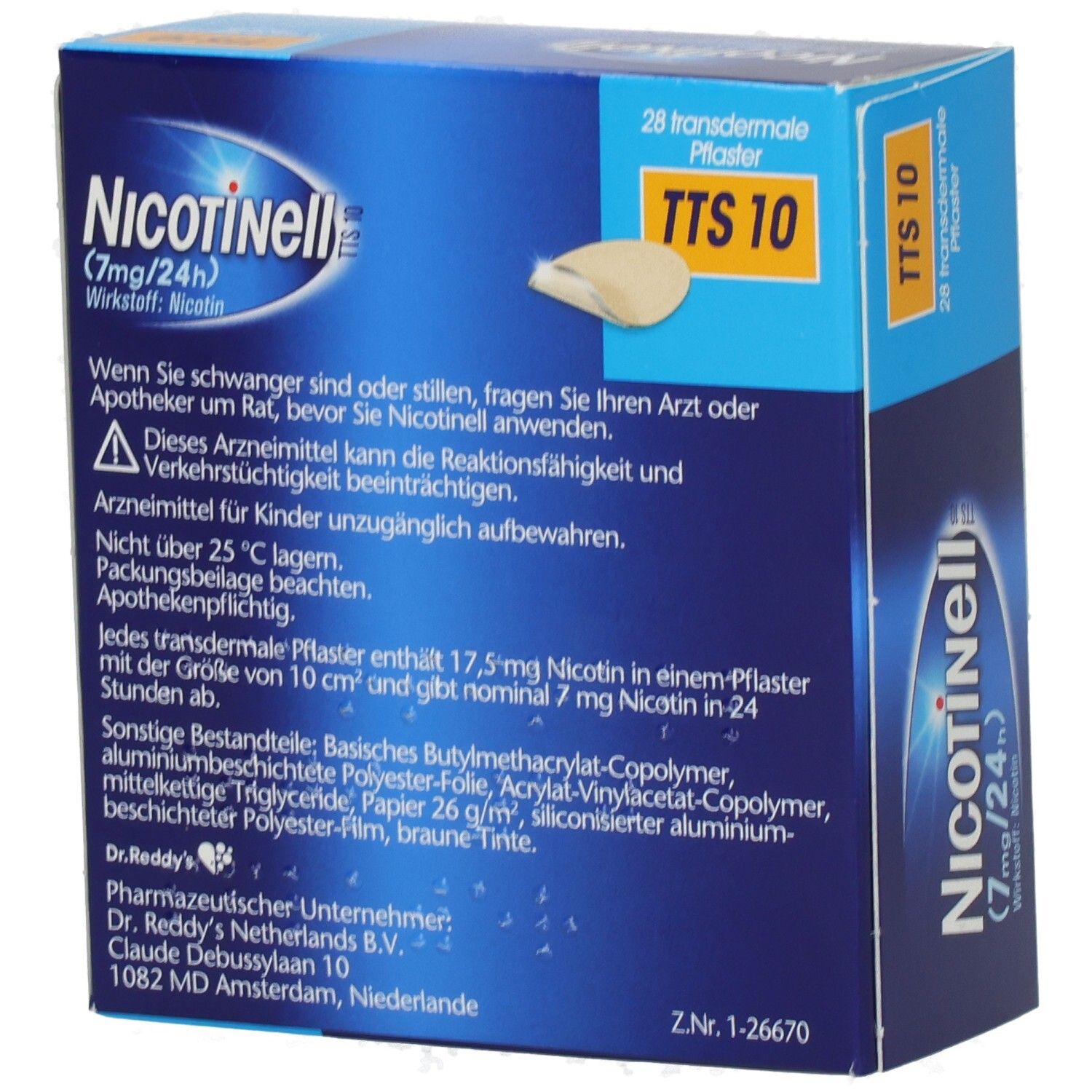 NICOTINELL® Transdermales Pflaster TTS 10 28 St - shop-apotheke.at