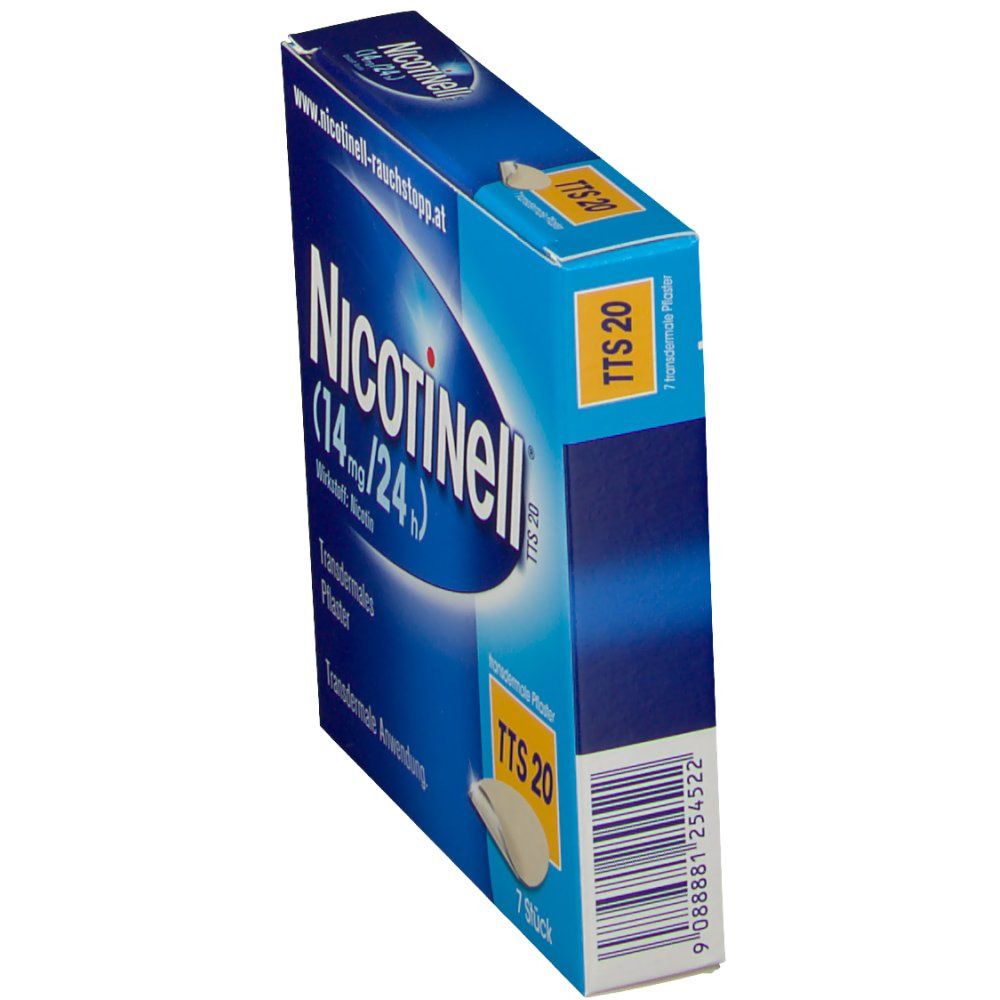 NICOTINELL® Transdermales Pflaster TTS 20 7 St - shop-apotheke.at