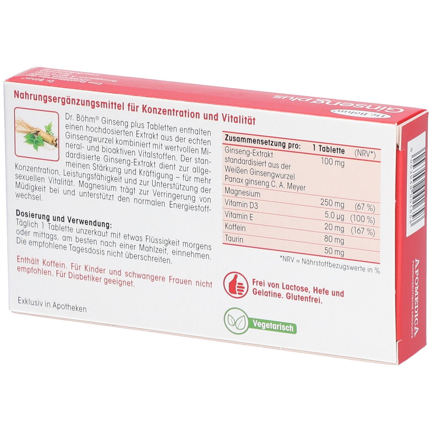 Dr. Böhm® Ginseng plus Tabletten 30 St - shop-apotheke.at