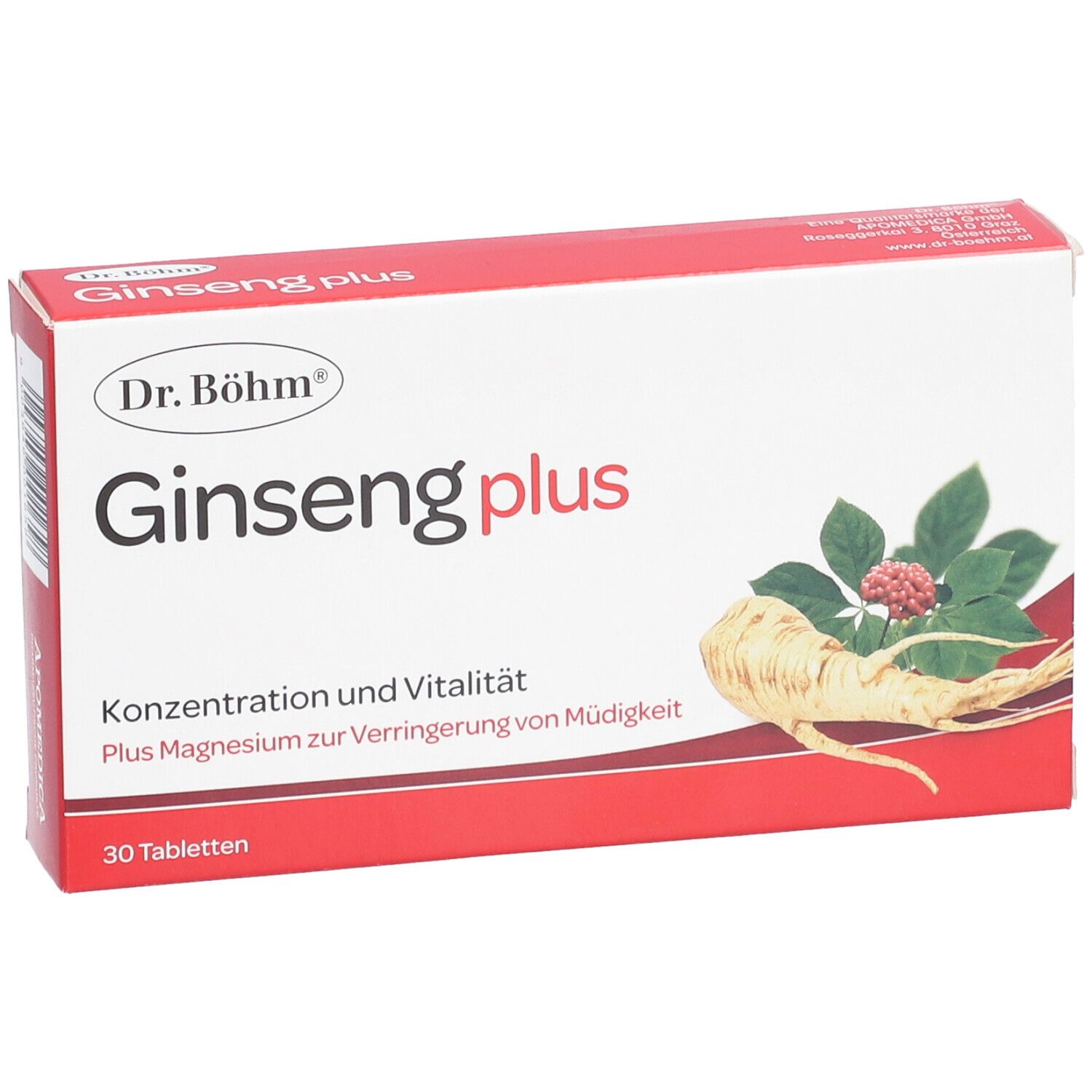 Dr. Böhm® Ginseng plus Tabletten 30 St - shop-apotheke.at