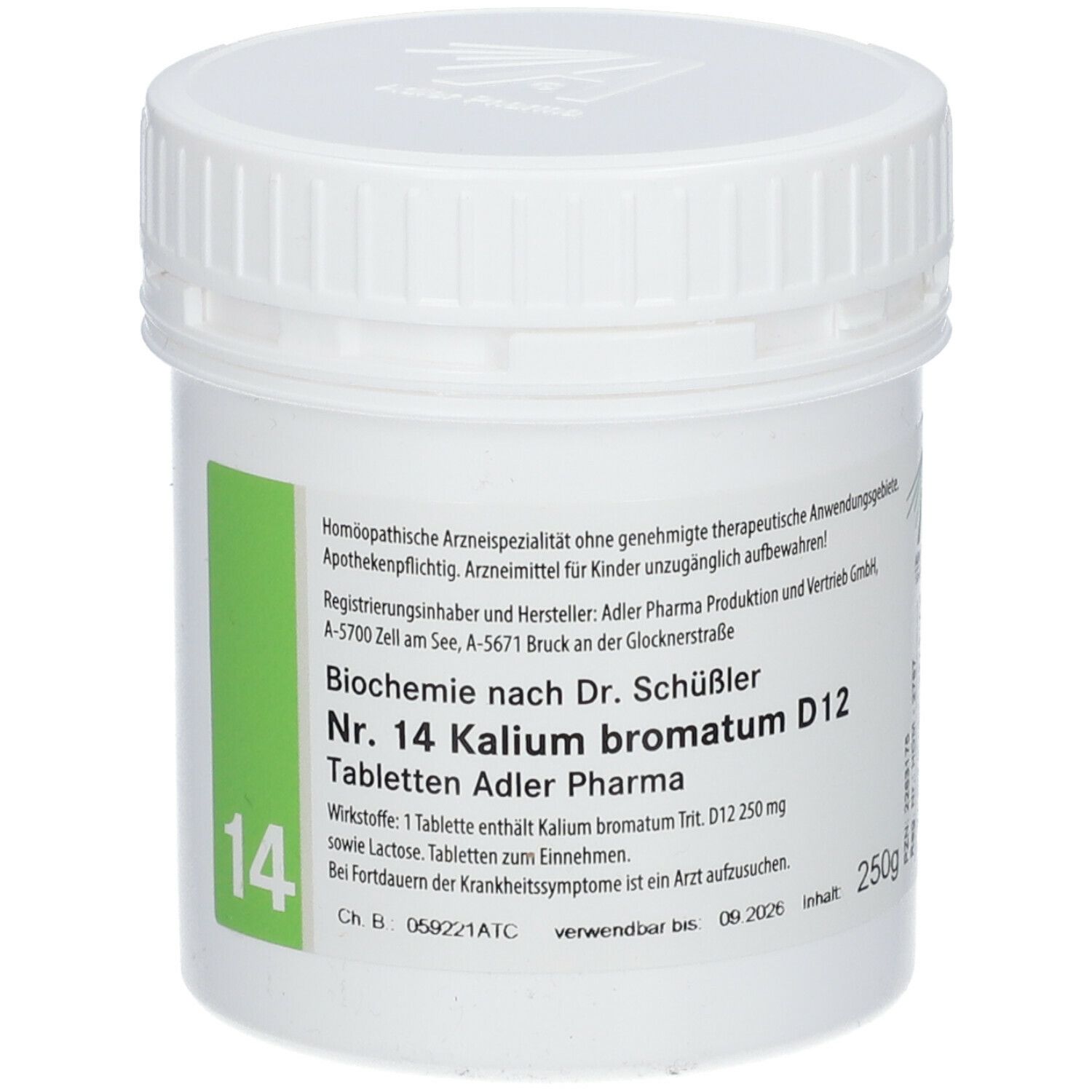 Adler Schüssler Salze Nr. 14 Kalium bromatum D12 250 g - shop-apotheke.at
