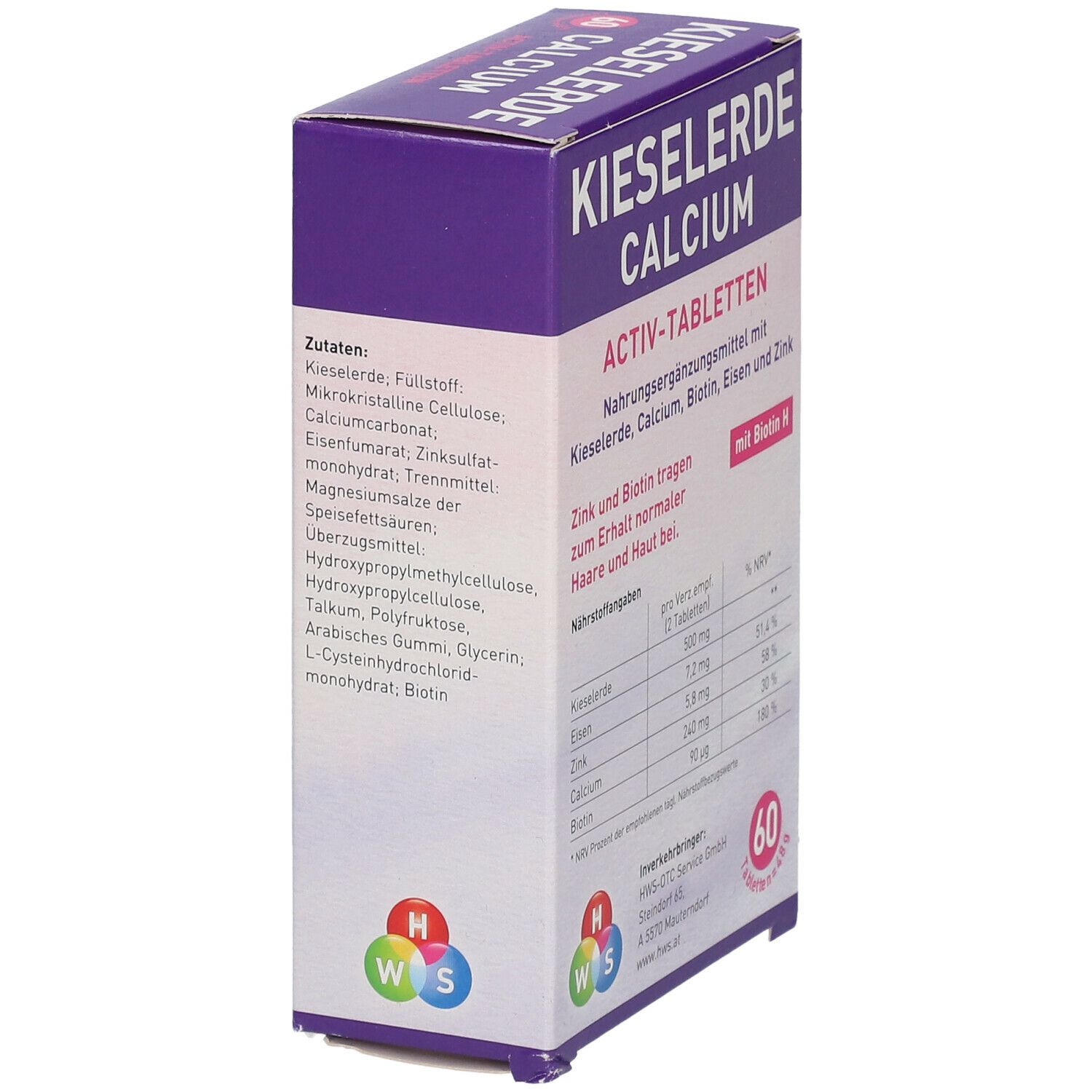 KIESELERDE CALCIUM ACTIV-TABLETTEN 60 St - shop-apotheke.at