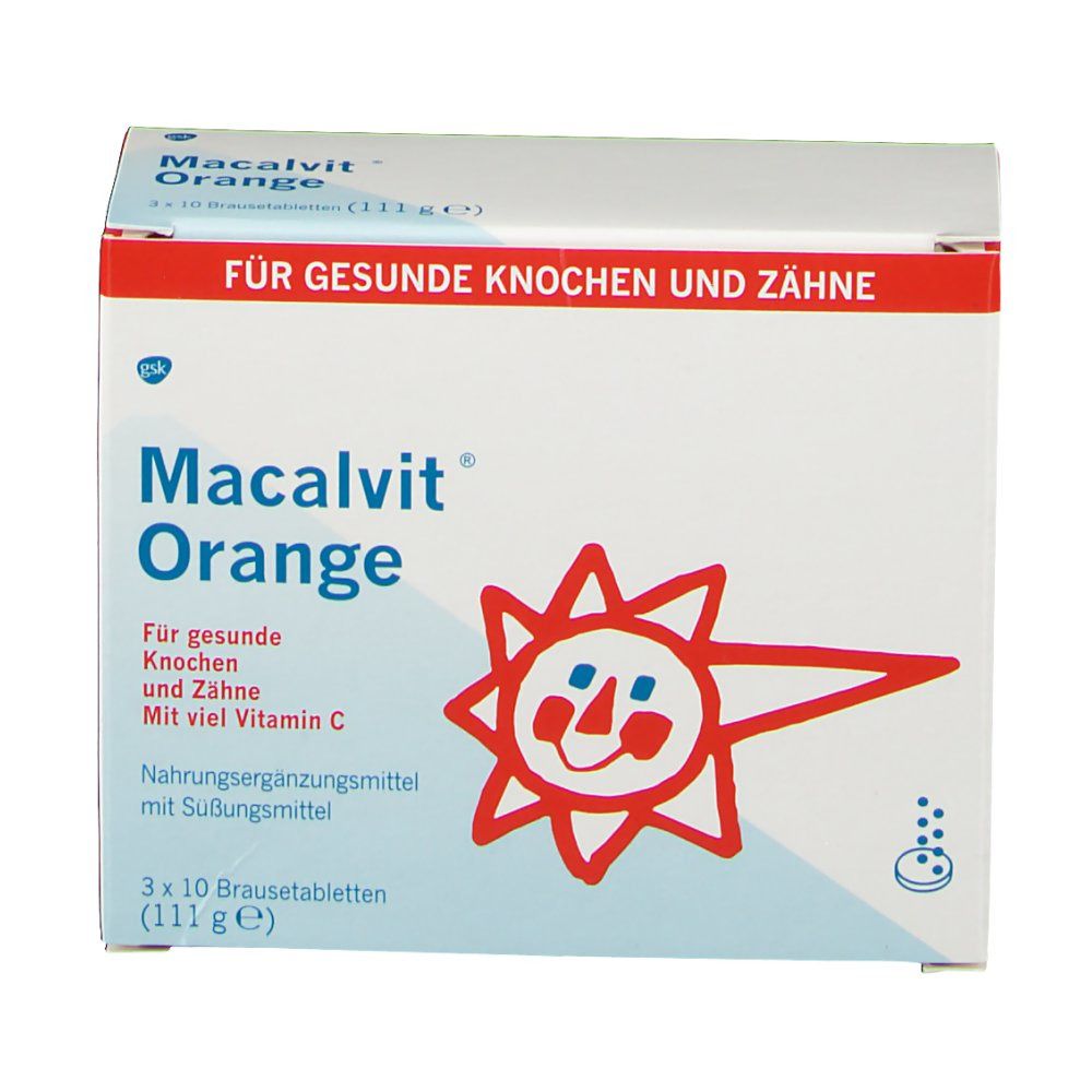 Macalvit® Orange Brausetabletten 30 St - Shop Apotheke