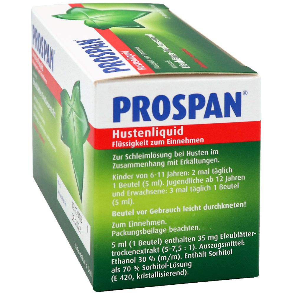 Prospan® Hustenliquid 21x5 ml - Shop Apotheke