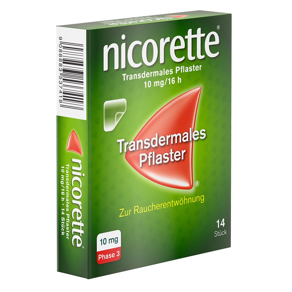 nicorette® transdermales Pflaster 10mg/16h 14 St - shop-apotheke.at