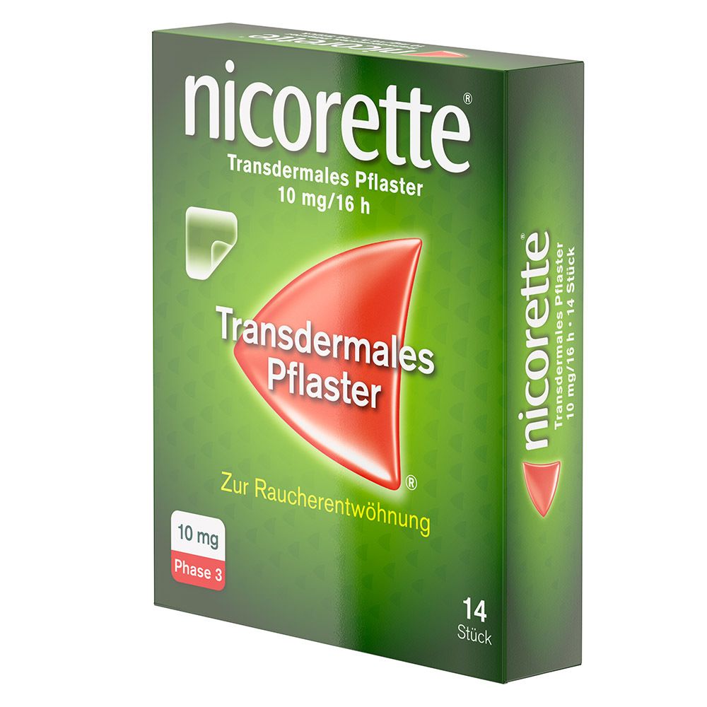 nicorette® transdermales Pflaster 10mg/16h 14 St - shop-apotheke.at