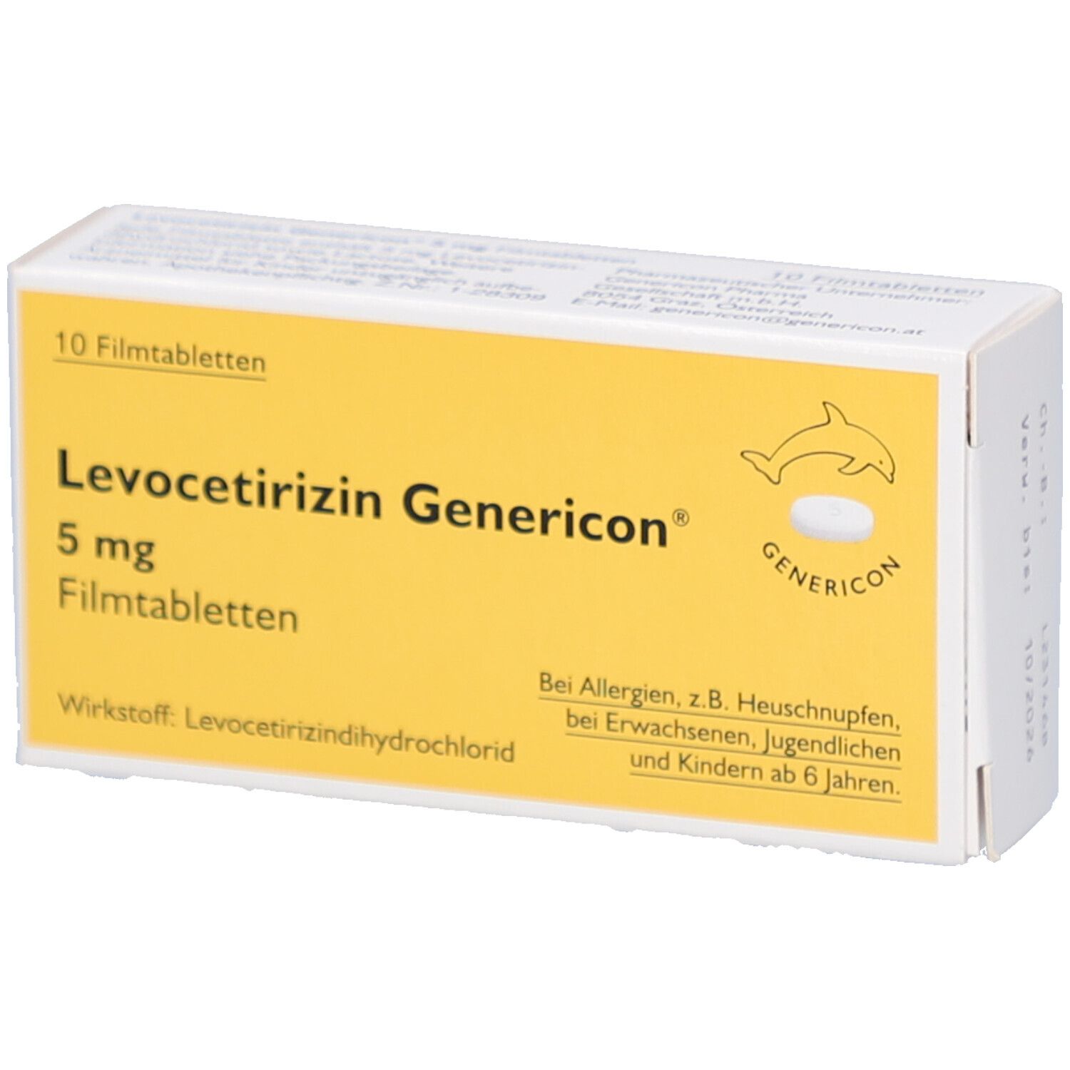 Levocetirizin Genericon 5 mg 10 St - shop-apotheke.at