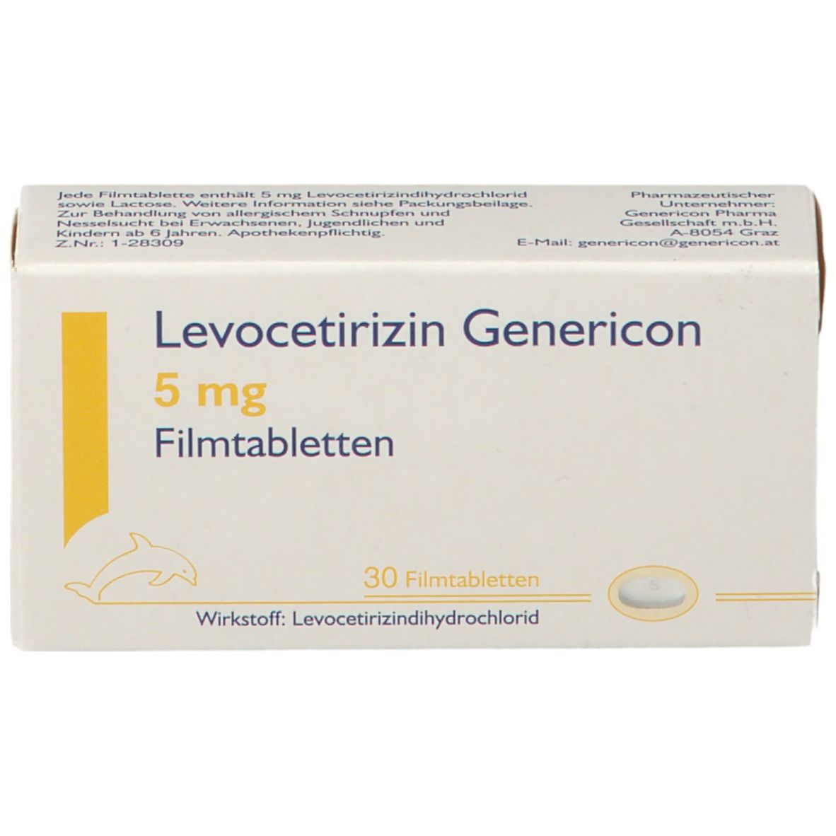 Levocetirizin Genericon 5 mg 30 St - shop-apotheke.at