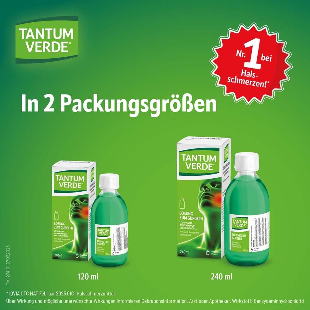 TANTUM VERDE® Gurgellösung 240 ml - Shop Apotheke
