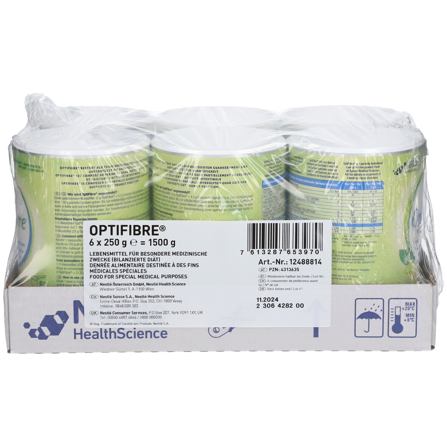 OptiFibre® 6x250 g - shop-apotheke.at