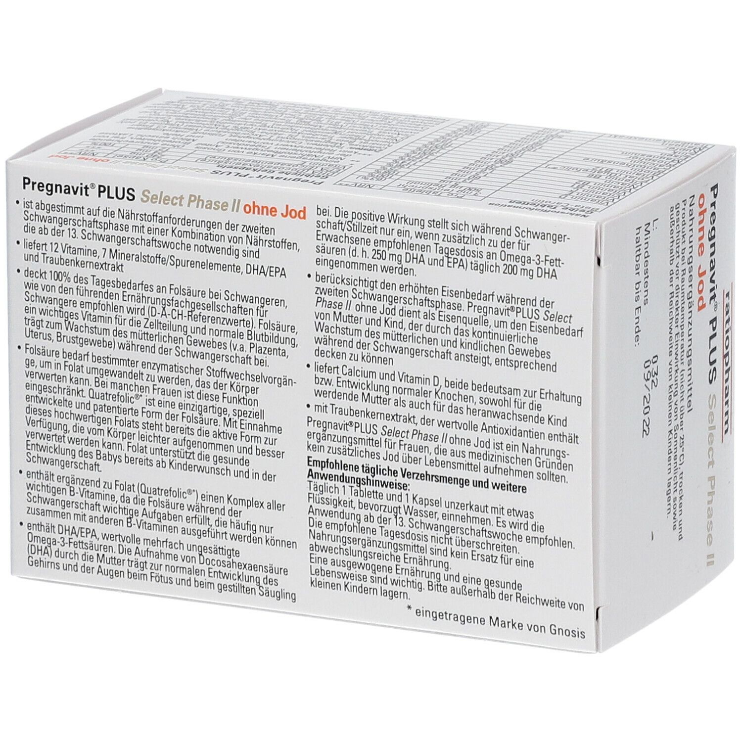 Pregnavit® PLUS Select Phase II ohne Jod 1 St - shop-apotheke.at