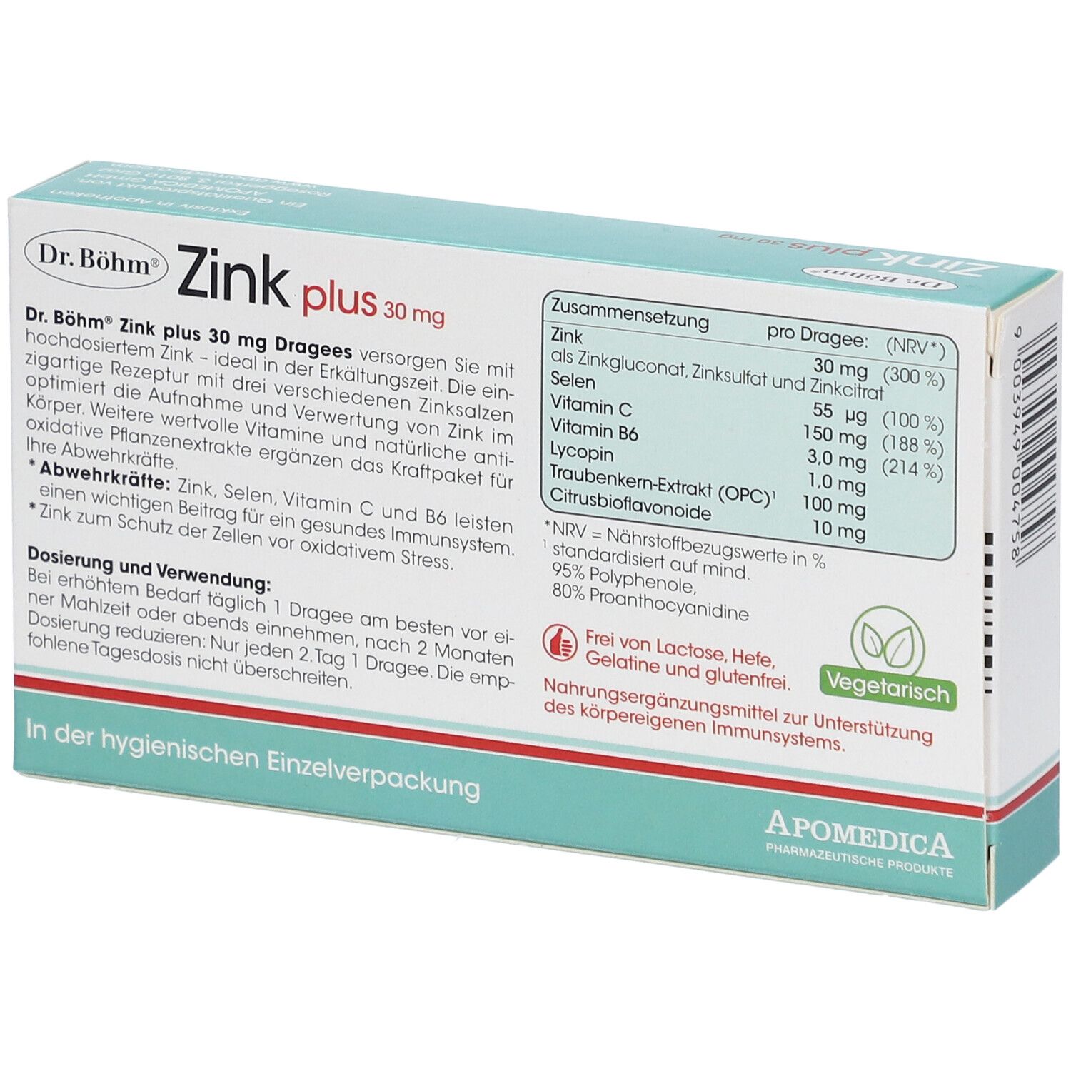 Dr. Böhm® Zink plus 30 mg 30 St - shop-apotheke.at
