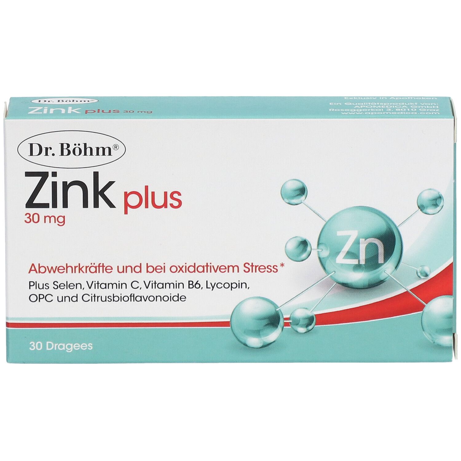 Dr. Böhm® Zink plus 30 mg 30 St - shop-apotheke.at