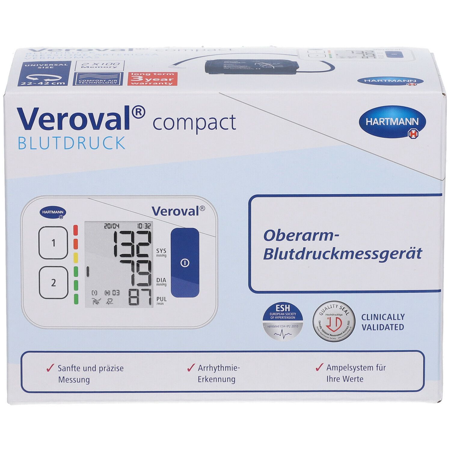 VEROVAL Compact Oberarm-Blutdruckmessgerät 1 St - shop-apotheke.at