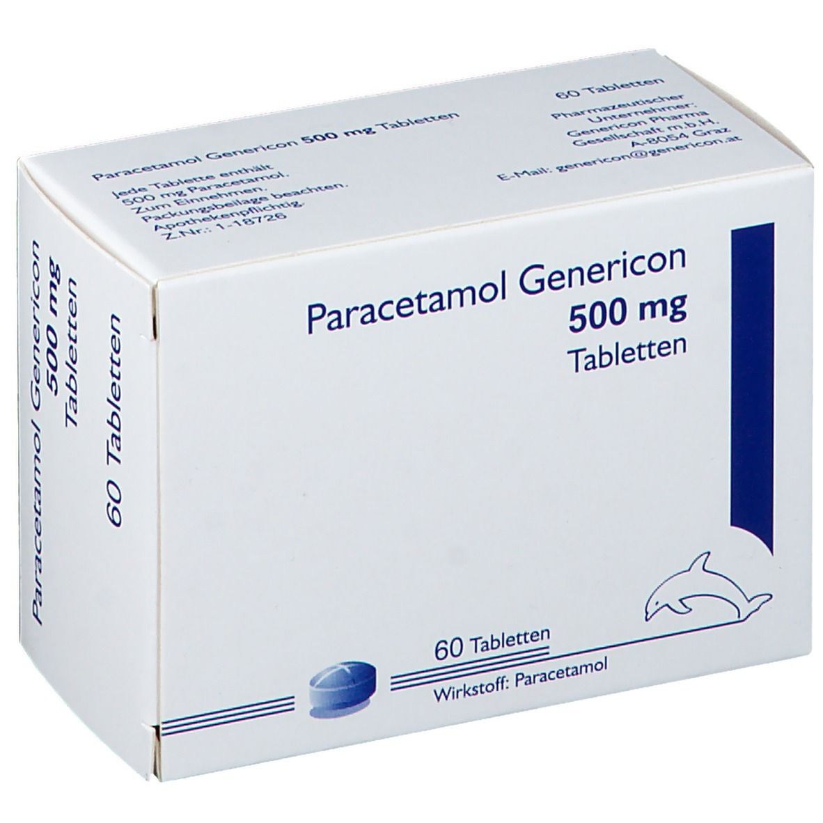 Paracetamol Genericon 500 mg 60 St - shop-apotheke.at