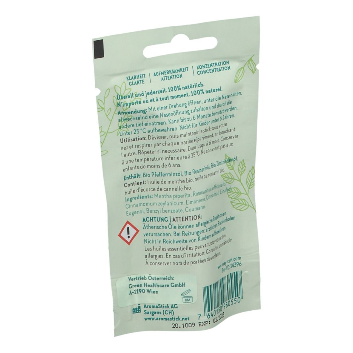 AROMASTICK RIECHSTIFT FOCUS 1 St - Shop Apotheke