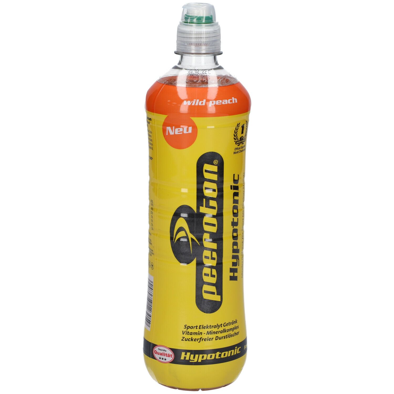 peeroton® Hypotonic Sports Drink, Wild Peach 750 ml - Shop Apotheke