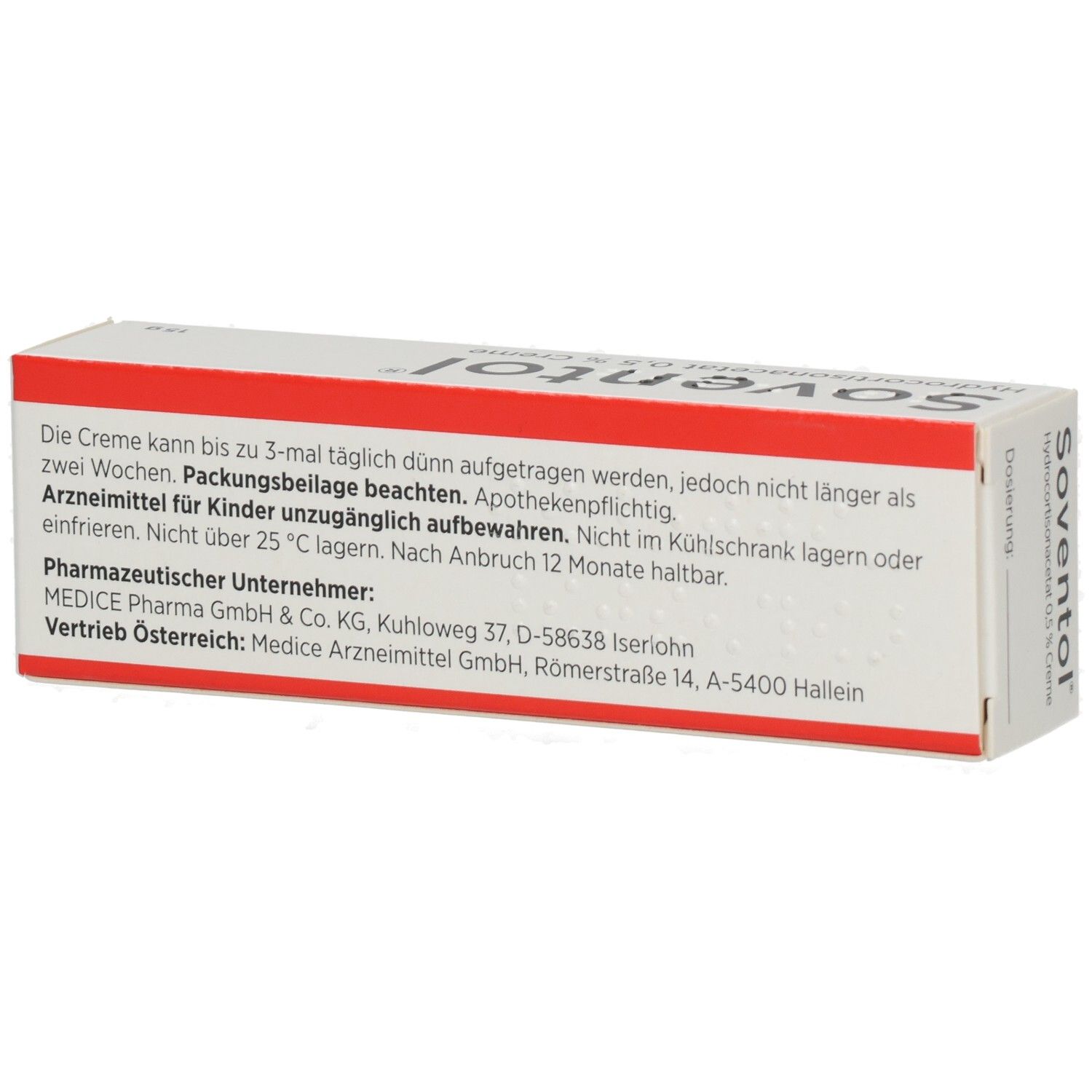 Soventol® HydroCortisonacetat 0,5 % 15 g - shop-apotheke.at