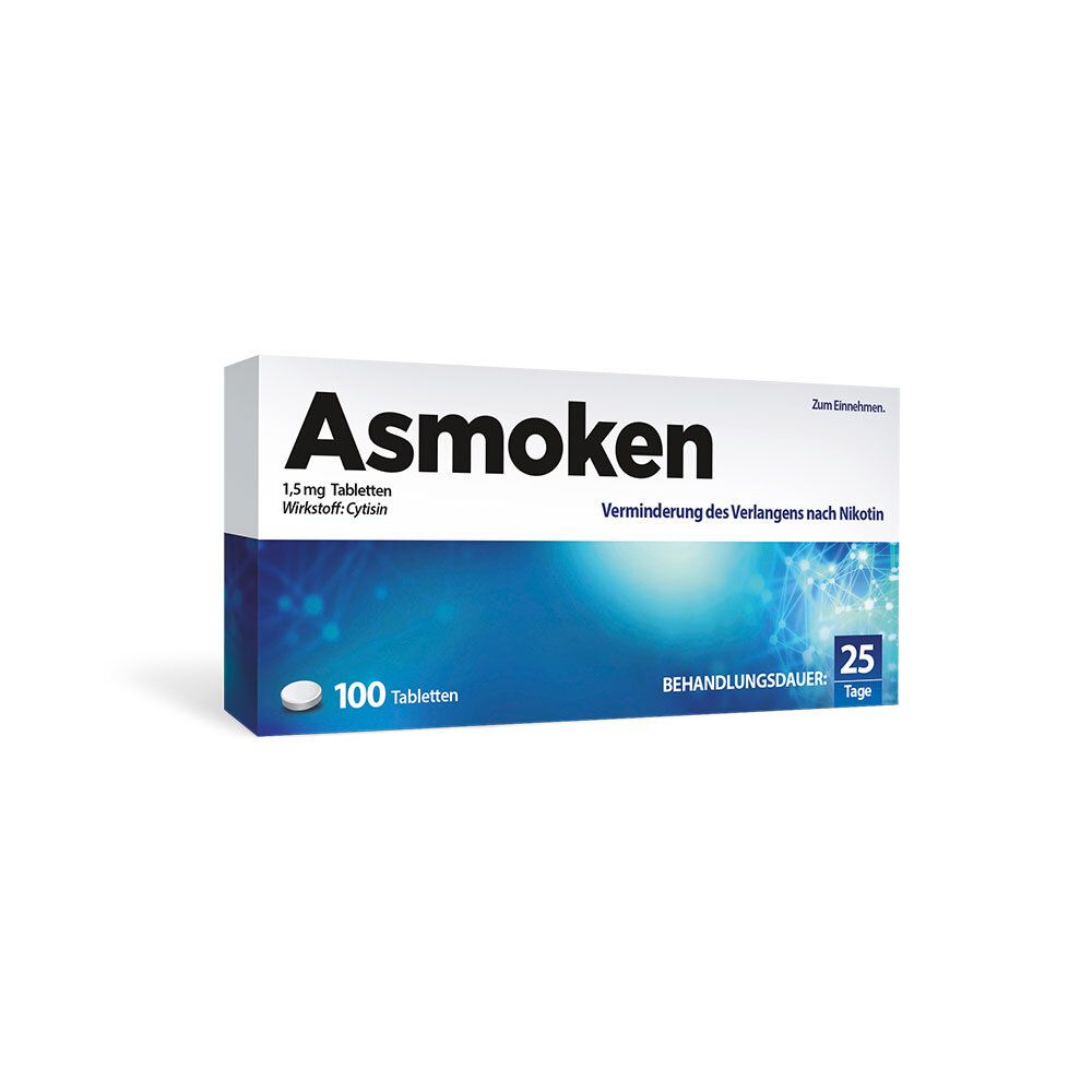 Asmoken Tabletten zur Rauchentwöhnung in 25 Tagen 100 St - Shop Apotheke