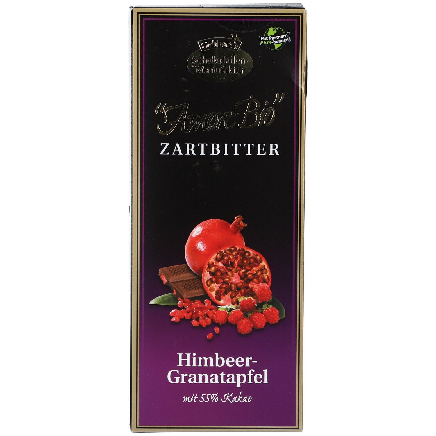 Liebhart's Schokoladen-Manufaktur Amore Bio Zartbitter Himbeer ...