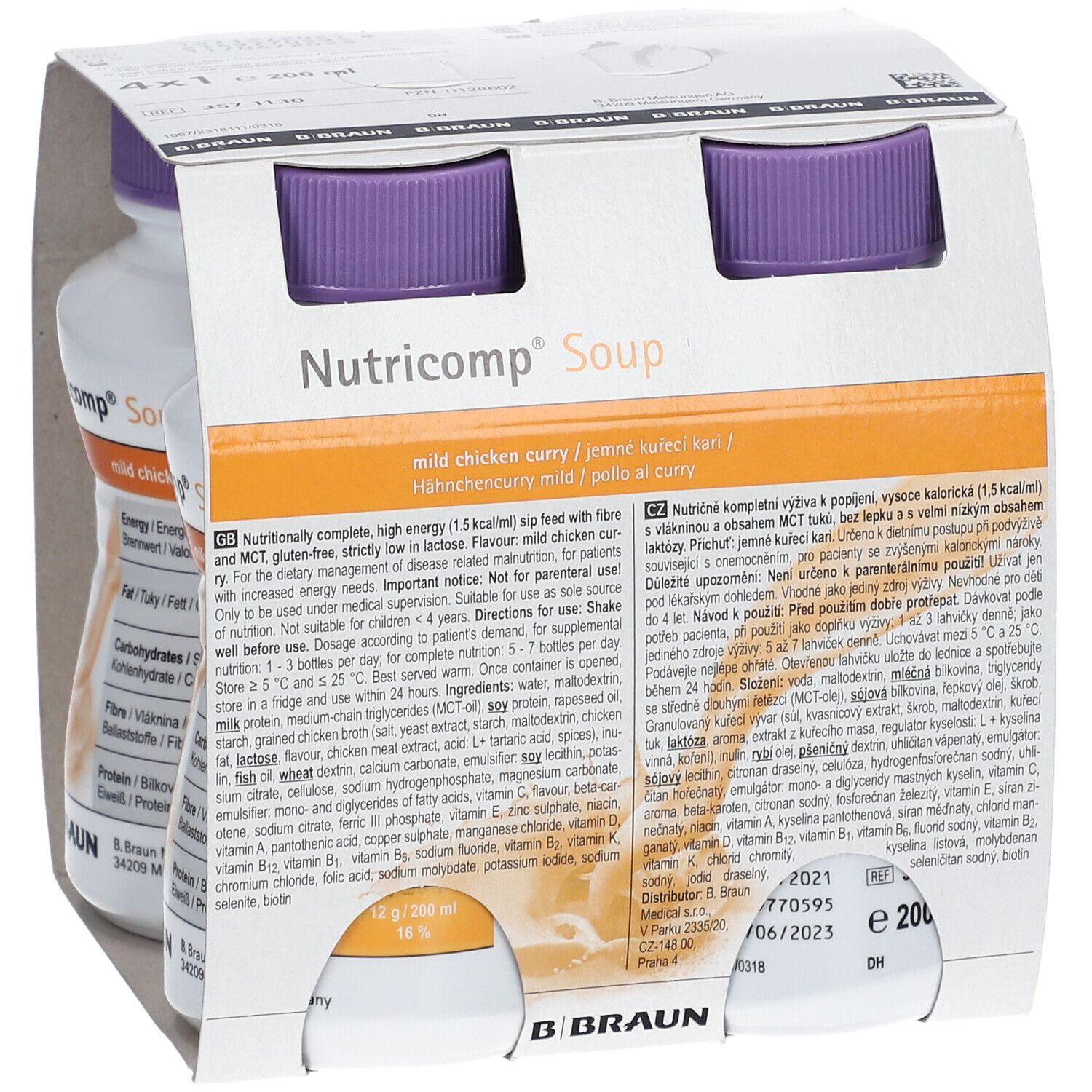 Nutricomp® Soup Mild Chicken Curry 4 St - Shop Apotheke