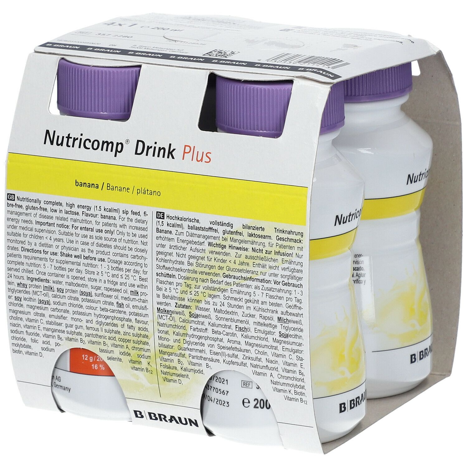 Nutricomp® Drink Plus Banane 4 St - shop-apotheke.at