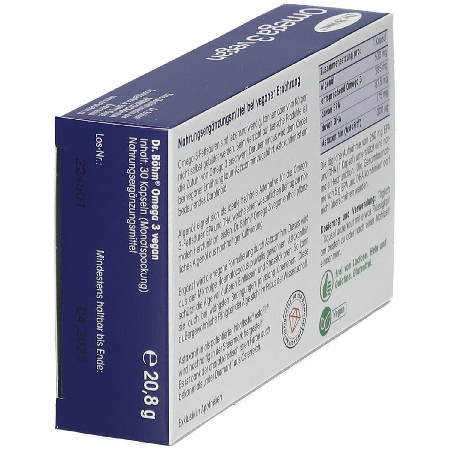 Dr. Böhm® Omega 3 vegan 30 St - shop-apotheke.at