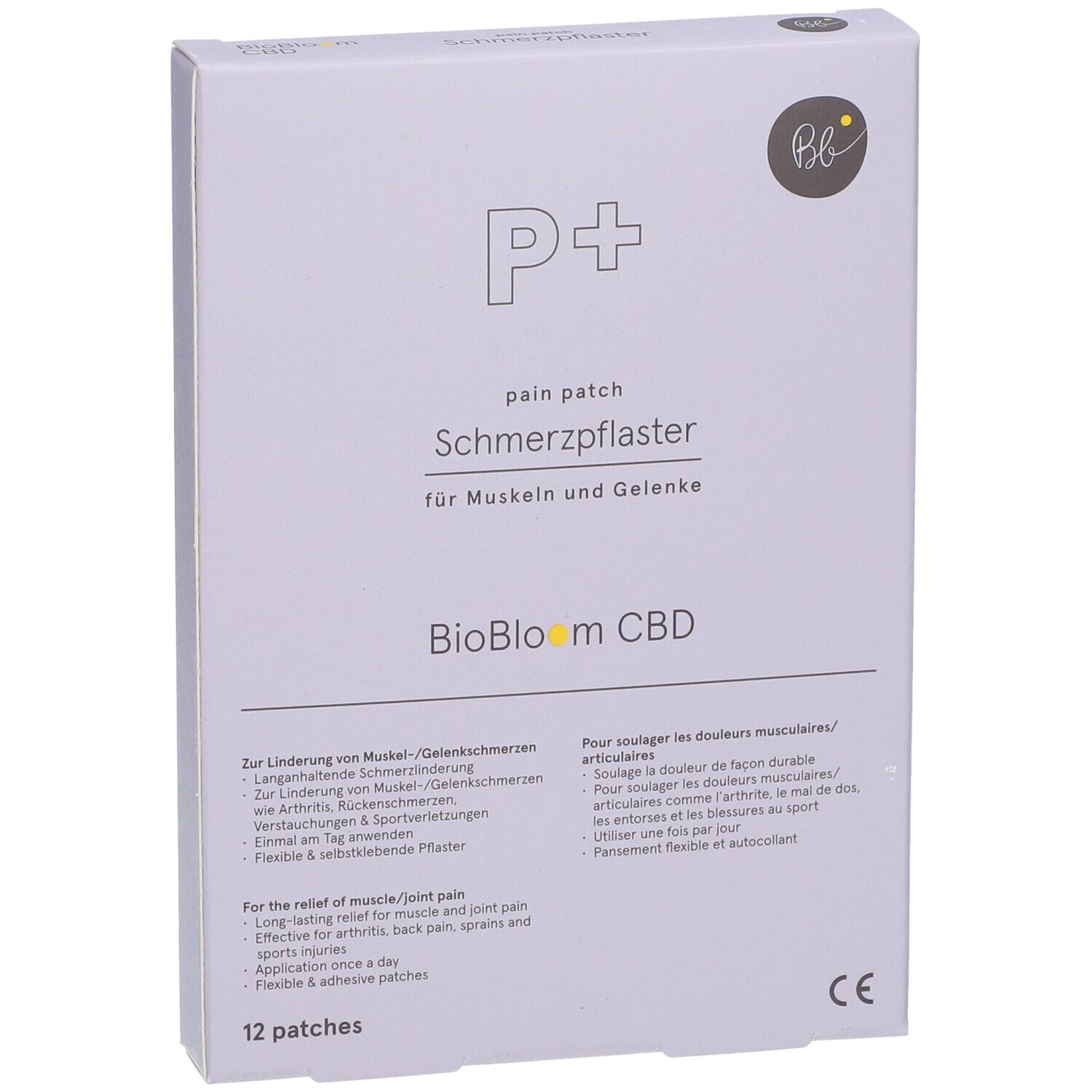 BioBloom Schmerzpflaster mit CBD - pain patch - Sparset 12 St - Shop ...