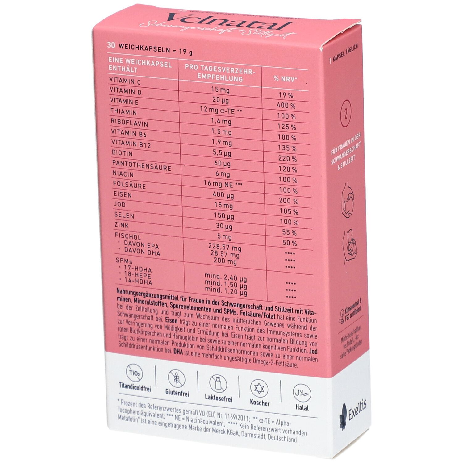 Velnatal® Schwangerschaft + Stillzeit 30 St - Shop Apotheke