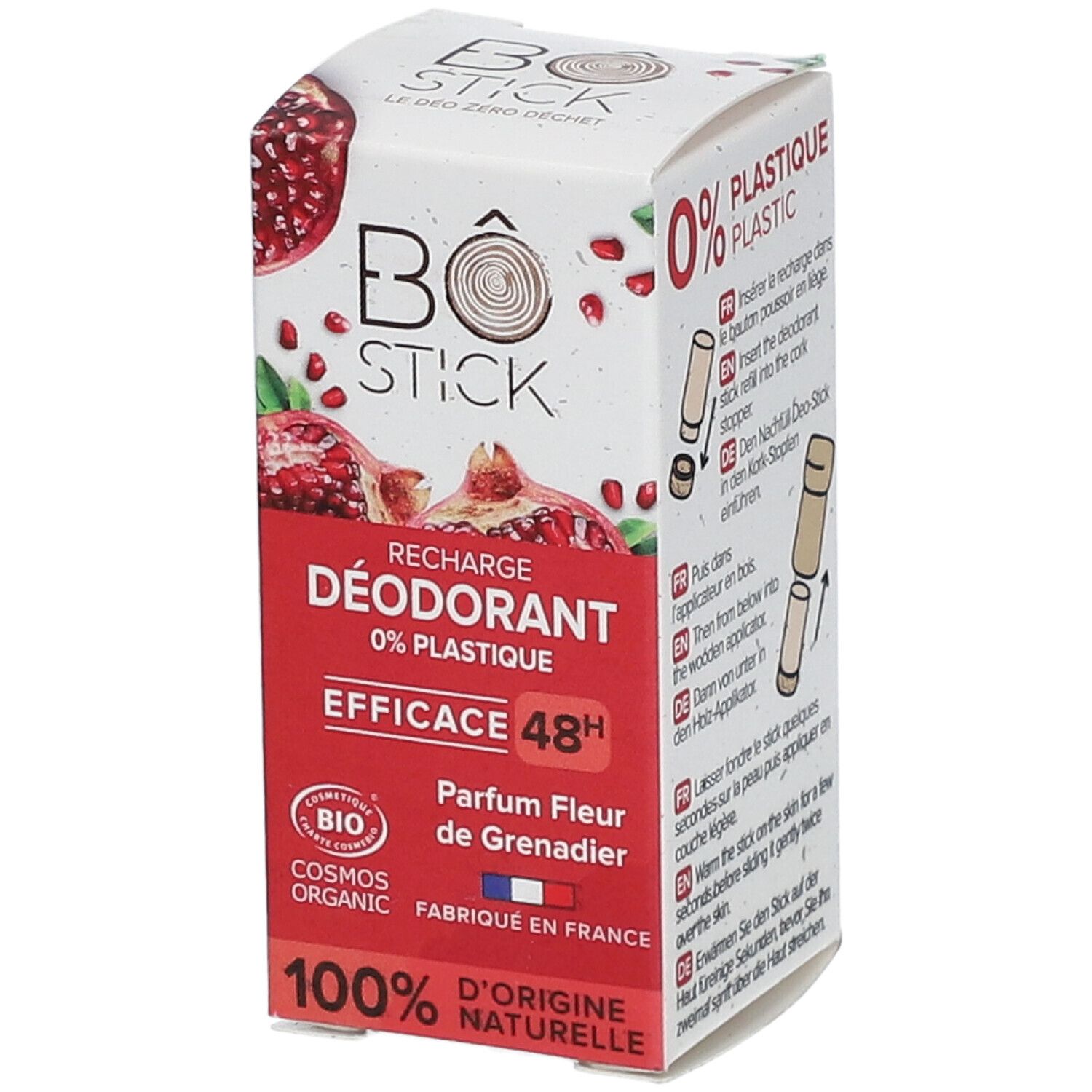 BÔ Deodorant Nachfüllstick Granatapfelblüte 45 g - Shop Apotheke