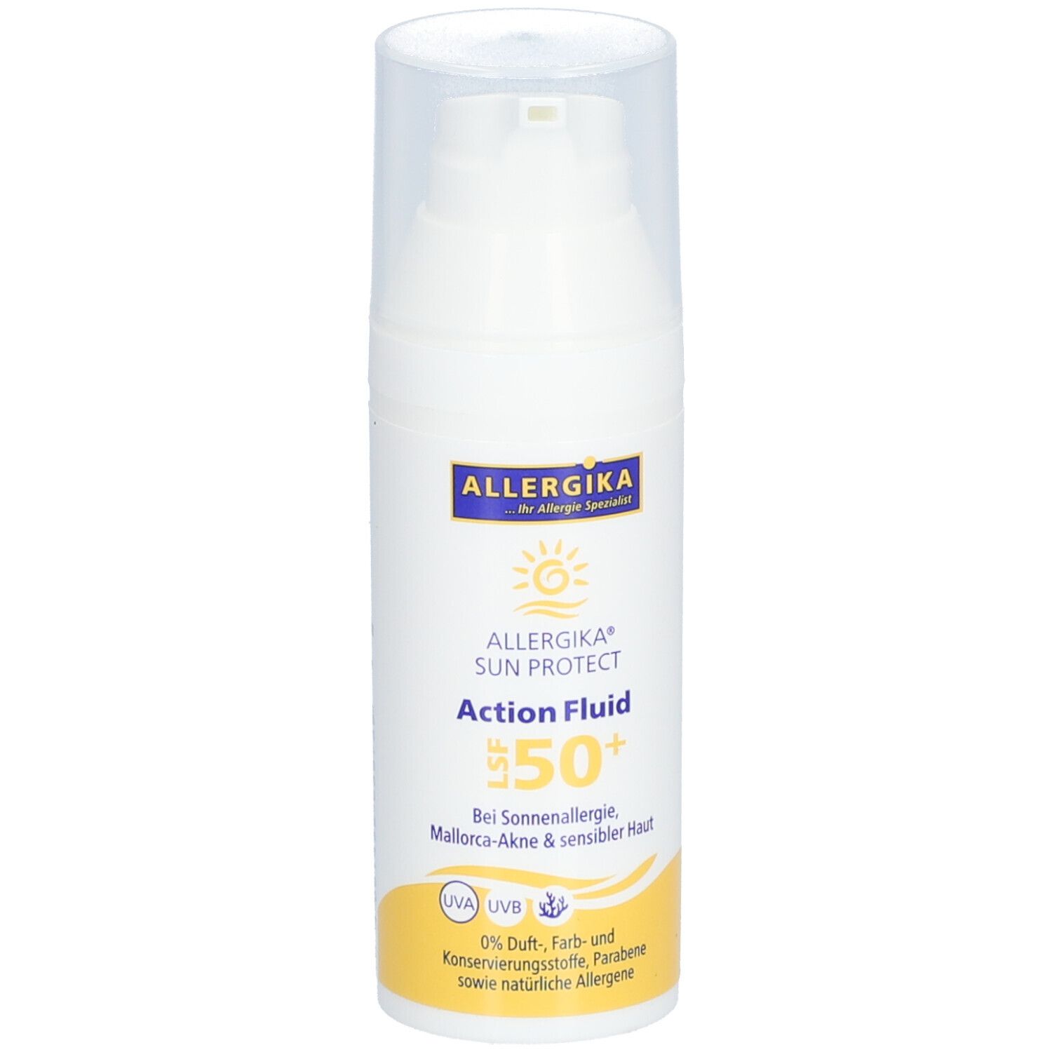ALLERGIKA SUN PROTECT Action Fluid LSF 50+ 50 ml - Shop Apotheke