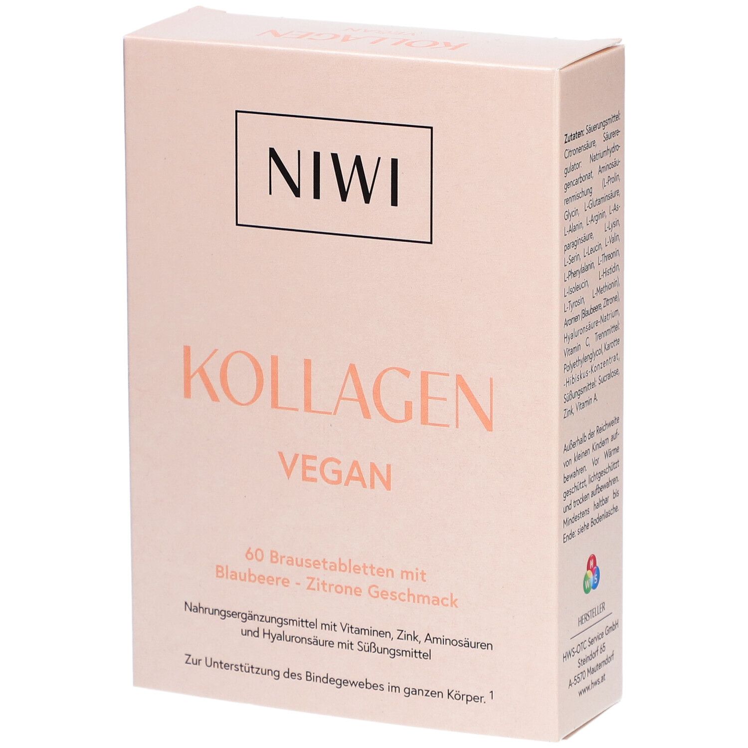 NIWI KOLLAGEN VEGAN BRAUSETABLETTEN 60 St - Shop Apotheke