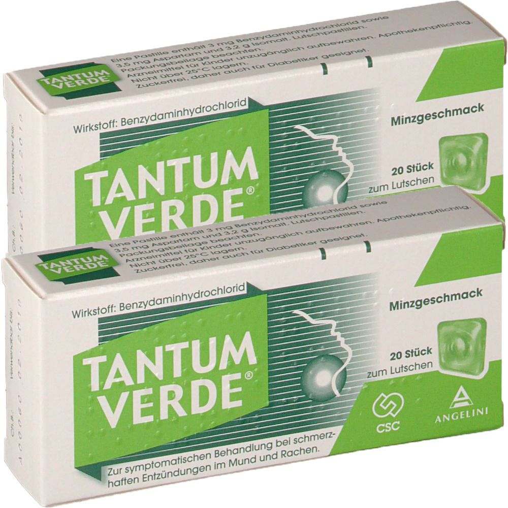 TANTUM VERDE® Pastillen mit Minzgeschmack Doppelpack 2x20 St - shop ...