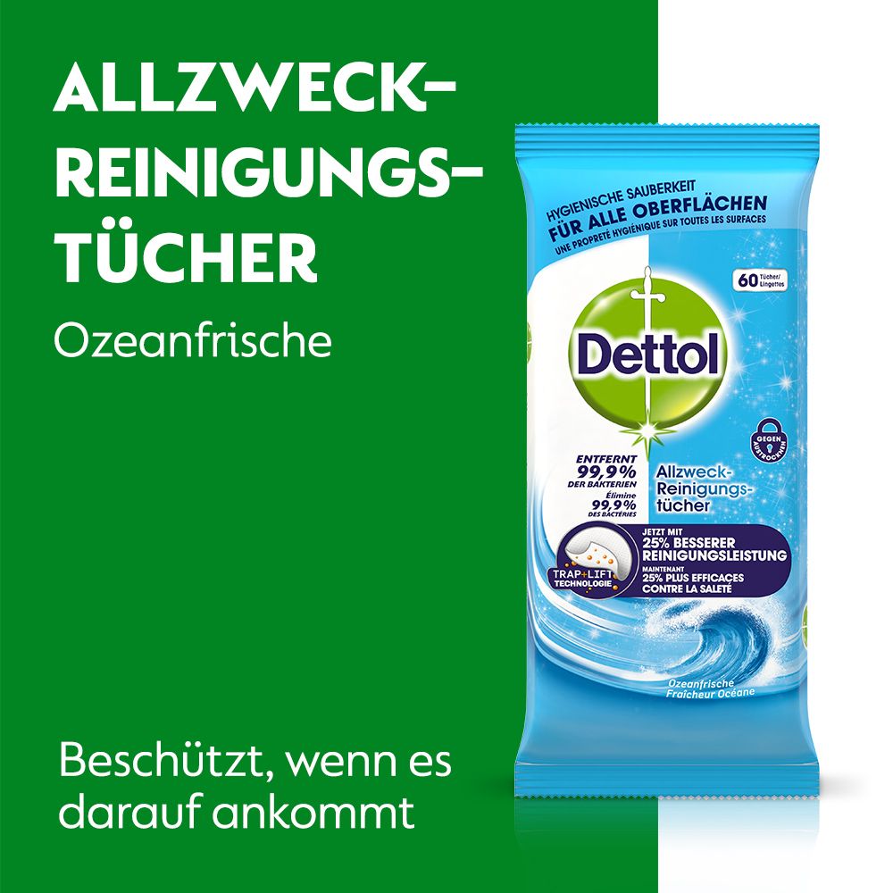 Dettol Allzweck-Reinigungstücher Ozeanfrische - shop-apotheke.at