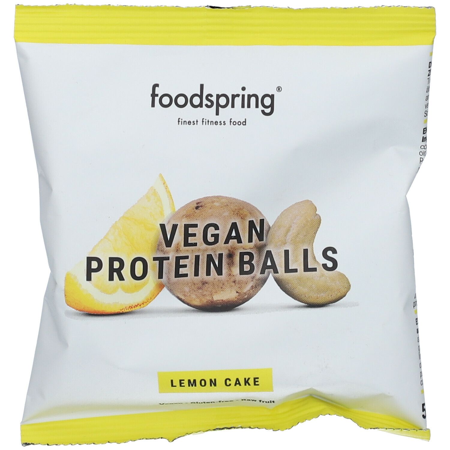 foodspring® Vegan Proteinballs Lemon Cake 40 g - shop-apotheke.at