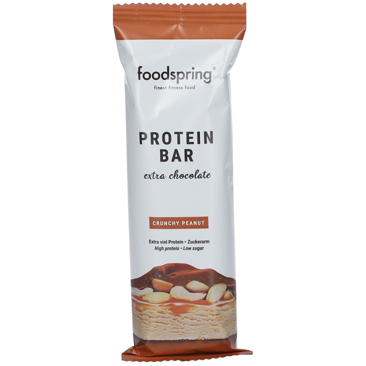 foodspring® Extra Chocolate Protein Bar Crunchy Peanut 65 g - shop ...