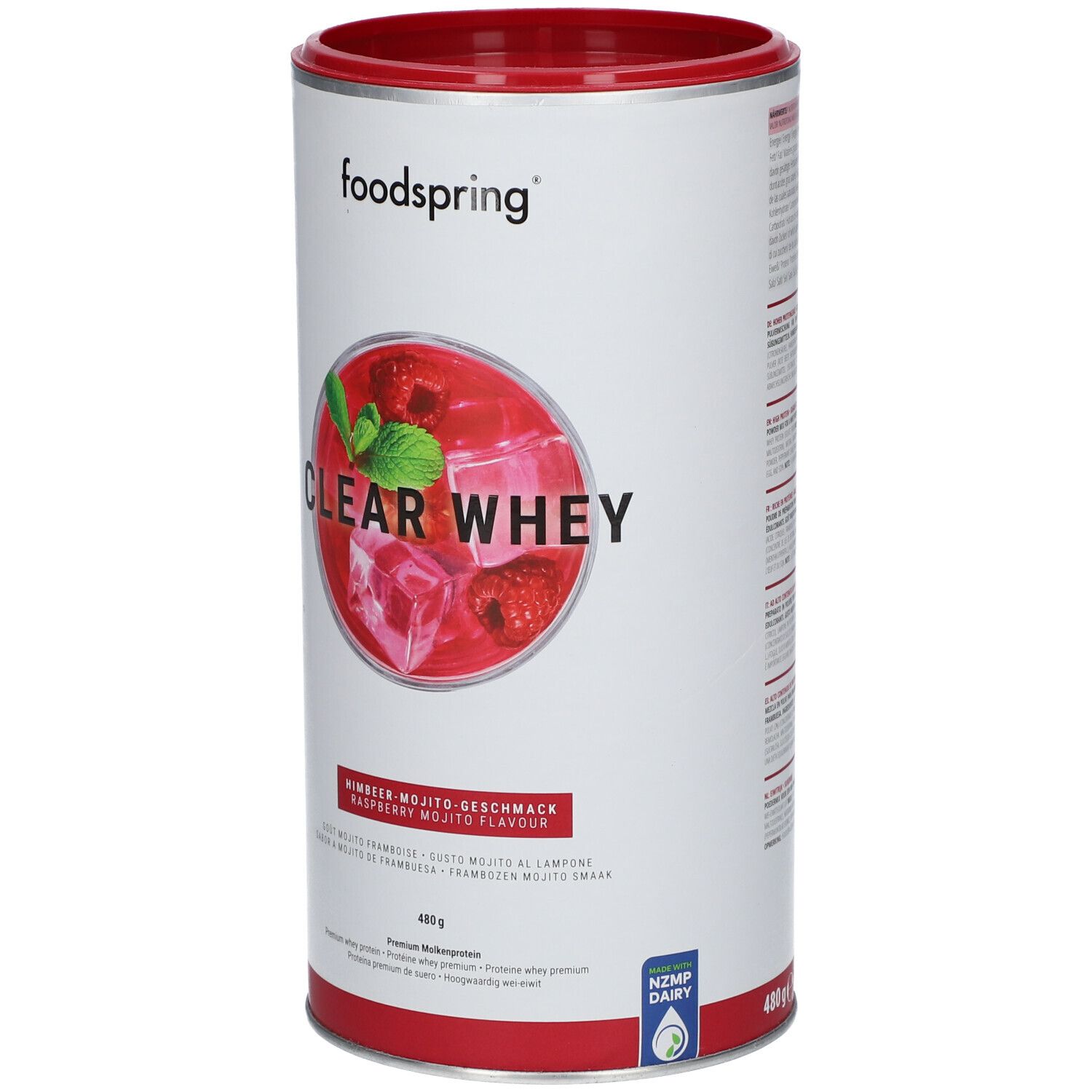 foodspring® Clear Whey Himbeere Mojito 480 g - Shop Apotheke