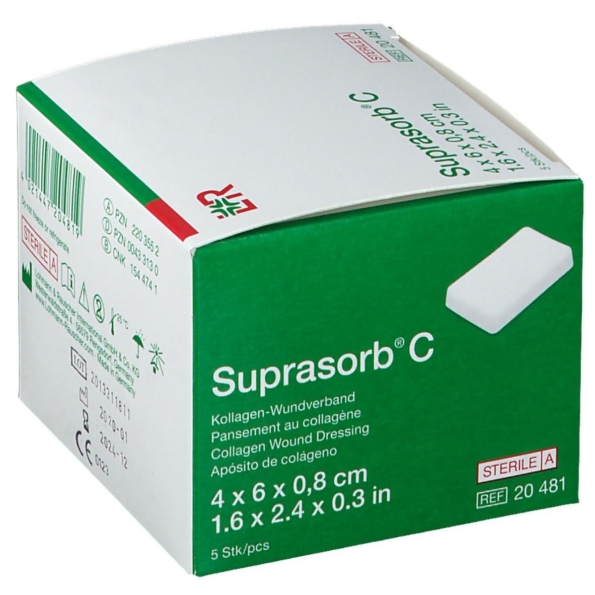 Suprasorb® C 4 cm x 6 cm x 0,8 cm 5 pz | Redcare
