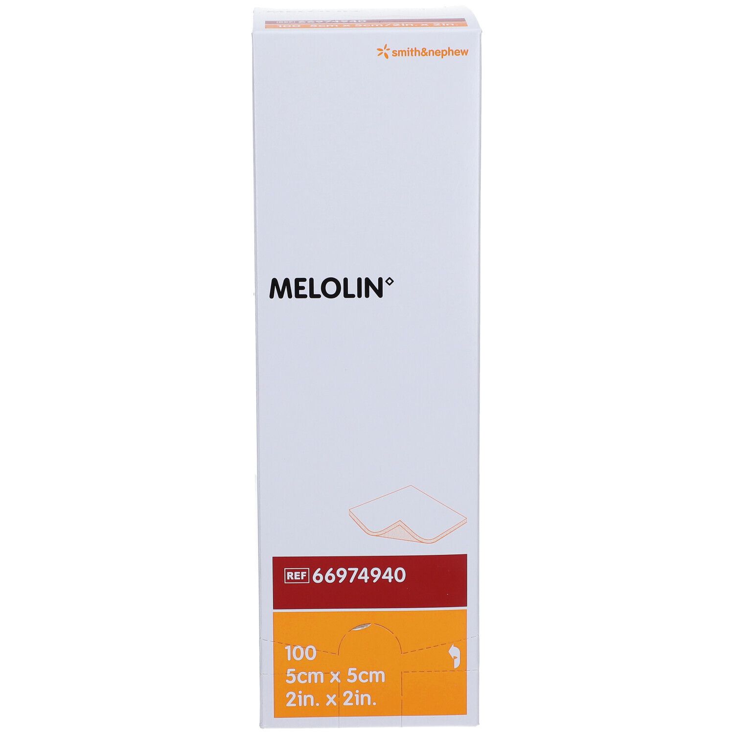 Smith & Nephew Melolin® Sterile 5 x 5 cm 100 pz | Redcare