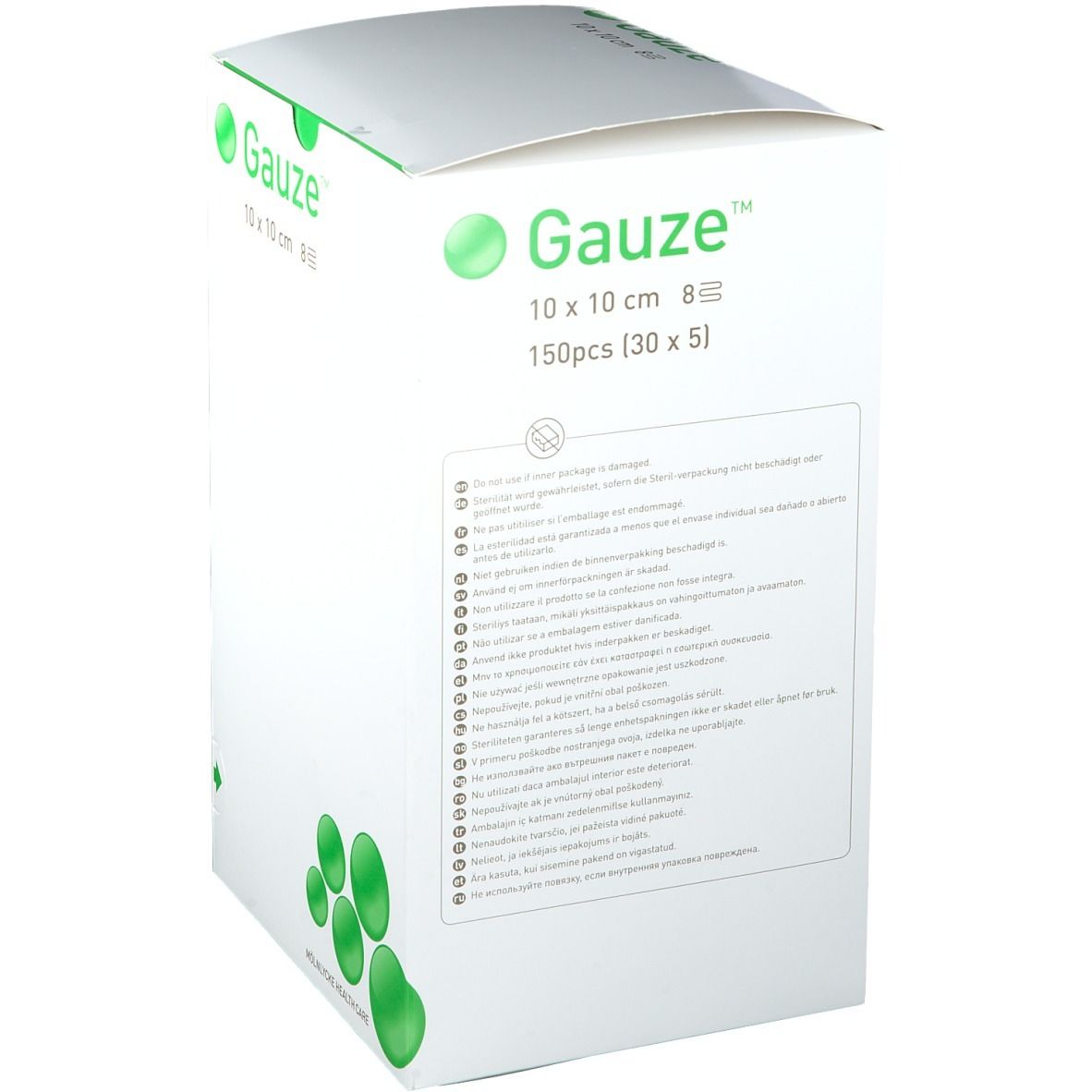 Gauze Compress Non-Sterile 8 Layers 10x10 cm 153665 30x5 pz | Redcare