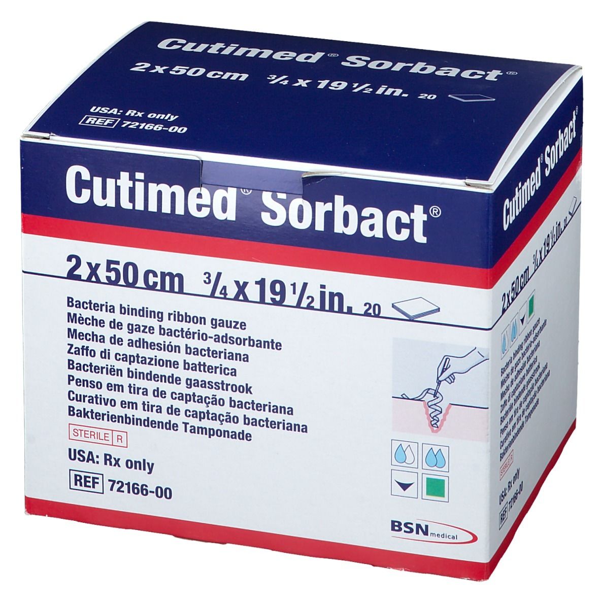 Cutimed® Sorbact® 2 cm x 50 cm 20 pz | Redcare