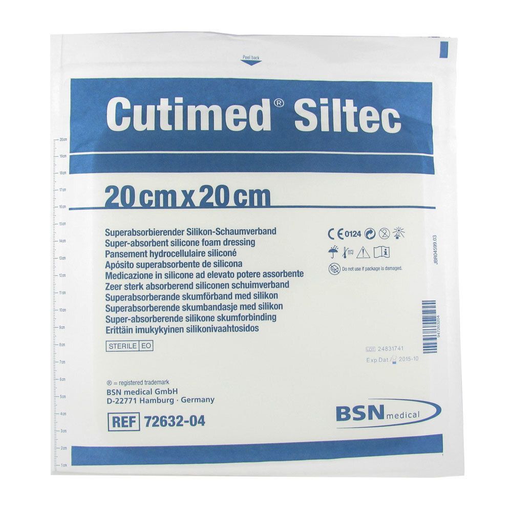 Cutimed Siltec Kp Sterile 20,0X20,0Cm 7263204 1 pz | Redcare