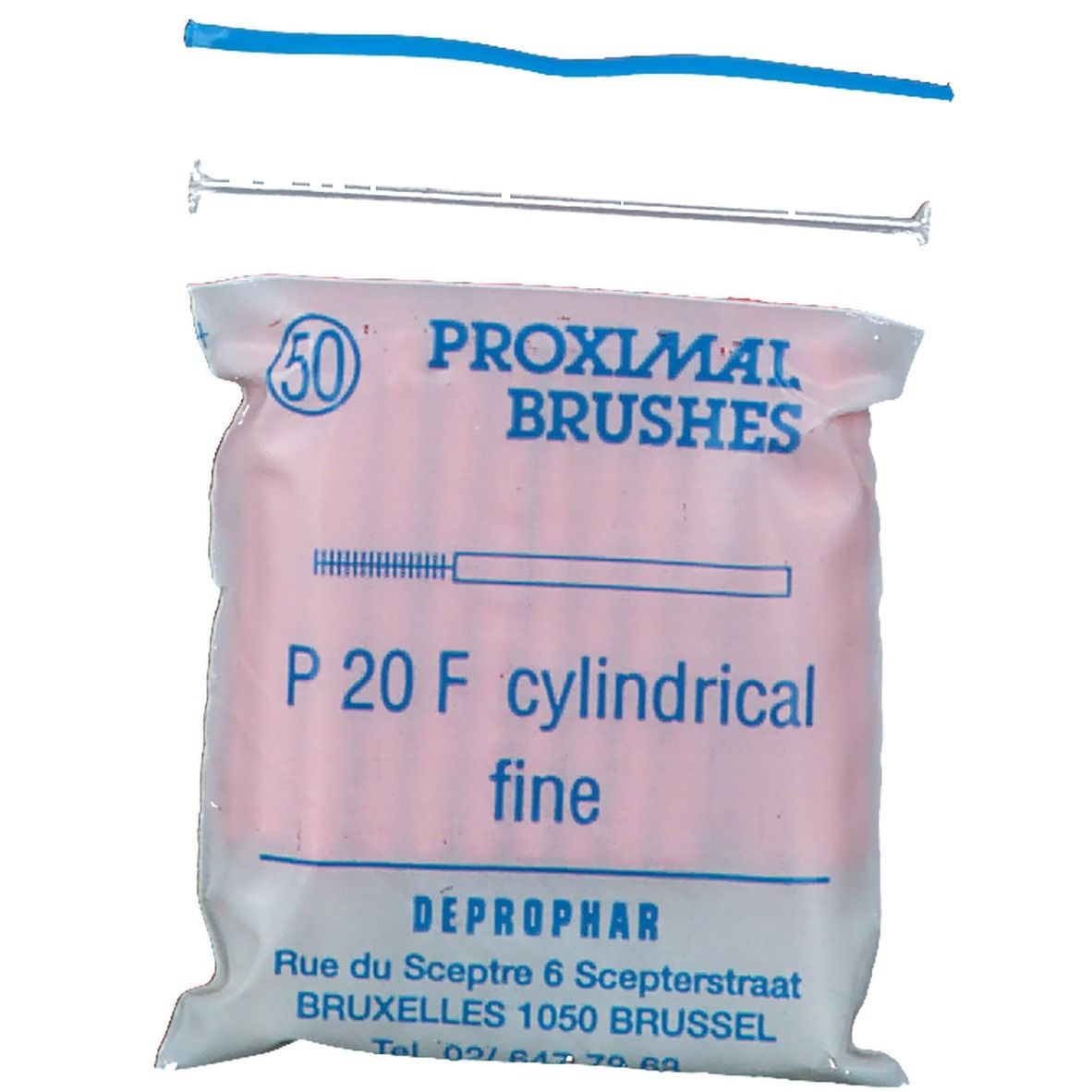 Proximal Brushes Cylindrical Fine Red 50 pz | Redcare