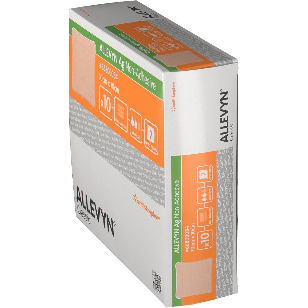 ALLEVYN AG Non Adhesive 10 x 10 cm 10 pz | Redcare