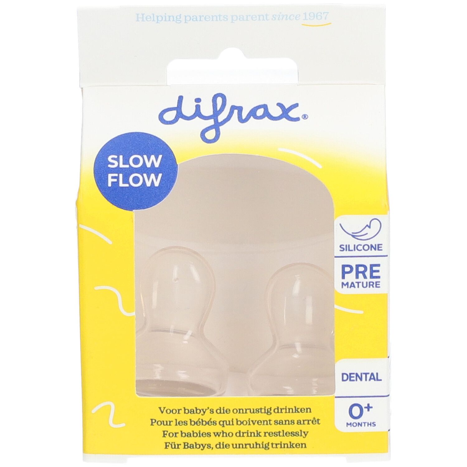 difrax® Dental Flaschensauger Small +0m 2 St - Shop Apotheke