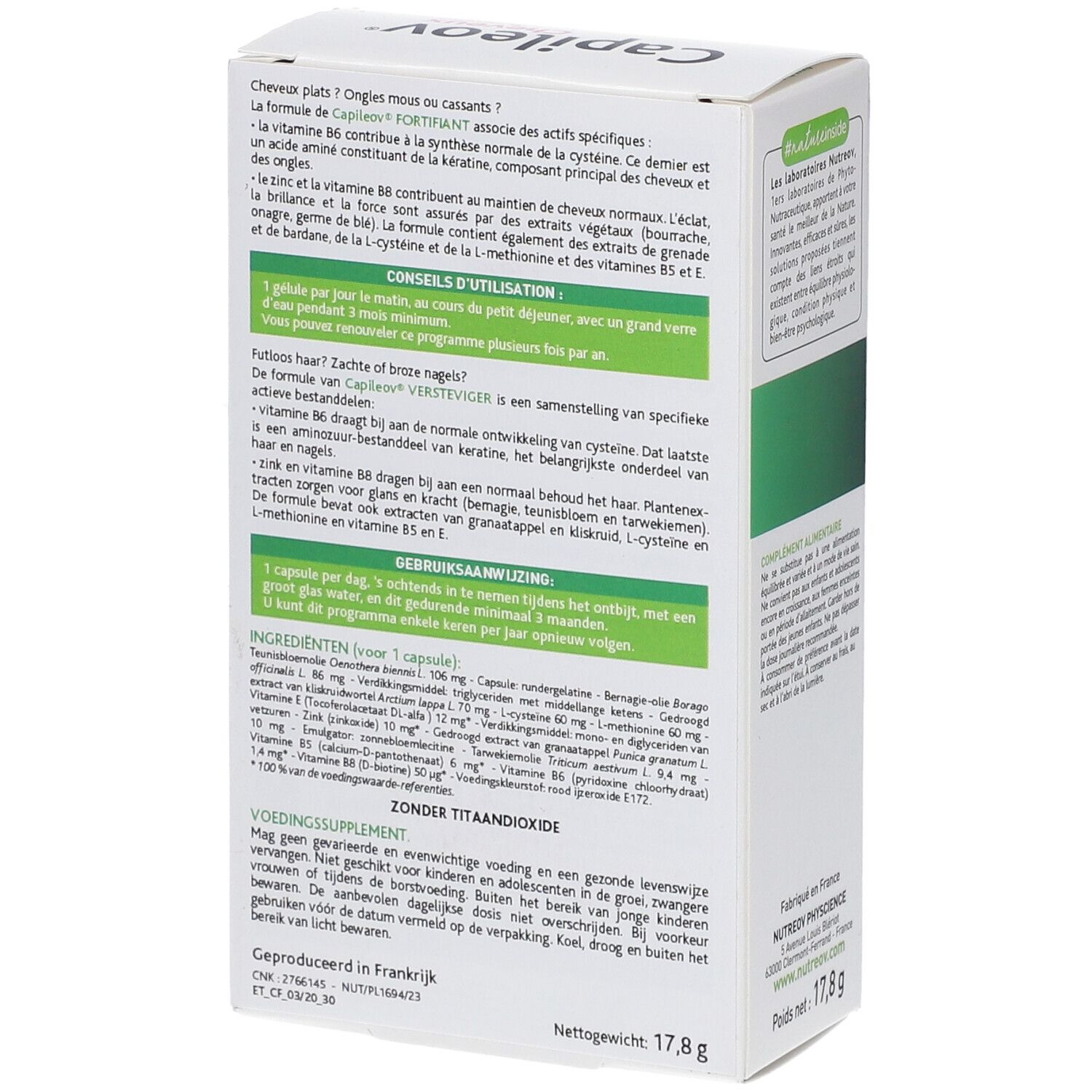 Physcience Capileov Reinforcing 30 pz | Redcare